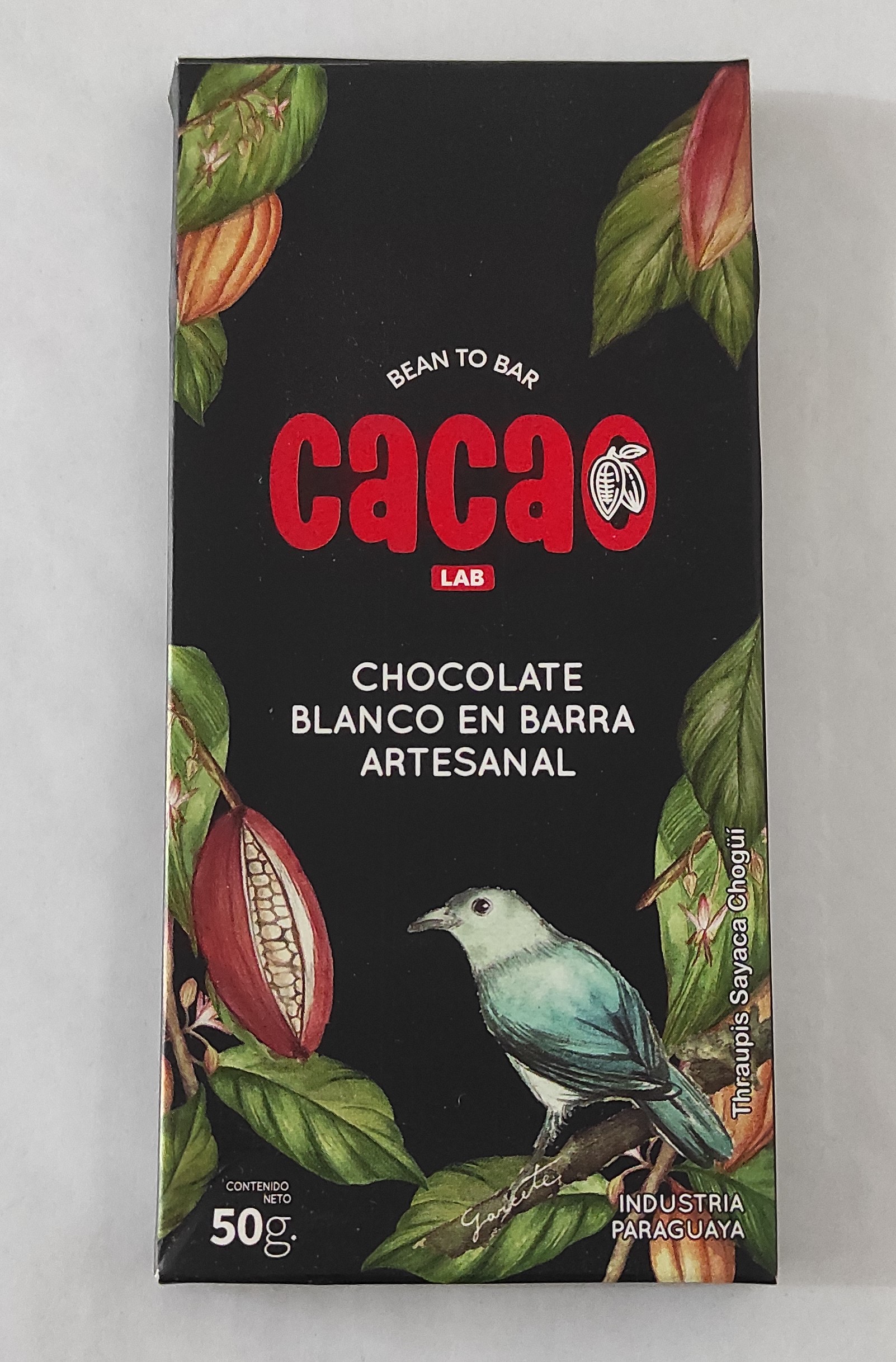 BARRA PAJARO CHOGUI - CHOCOLATE BLANCO - Cacao Lab